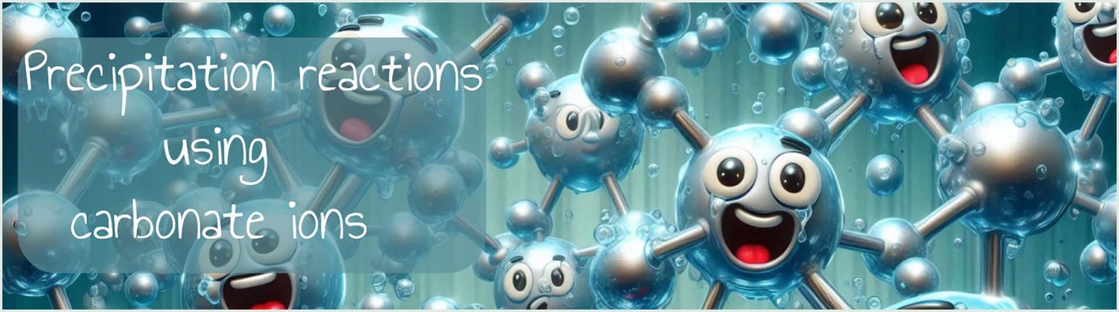 Precipitation reactions using carbonate ions