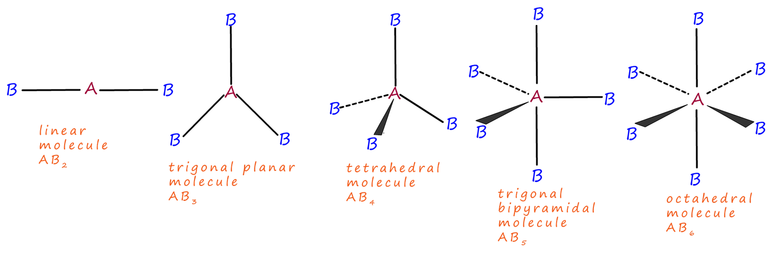 Shapes of molecules - VSEPR